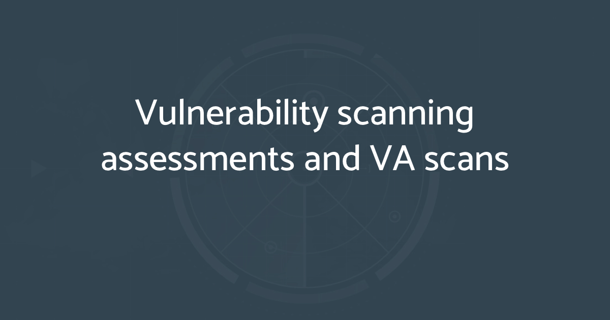 Vulnerability Scans Vulnerability Scan Report